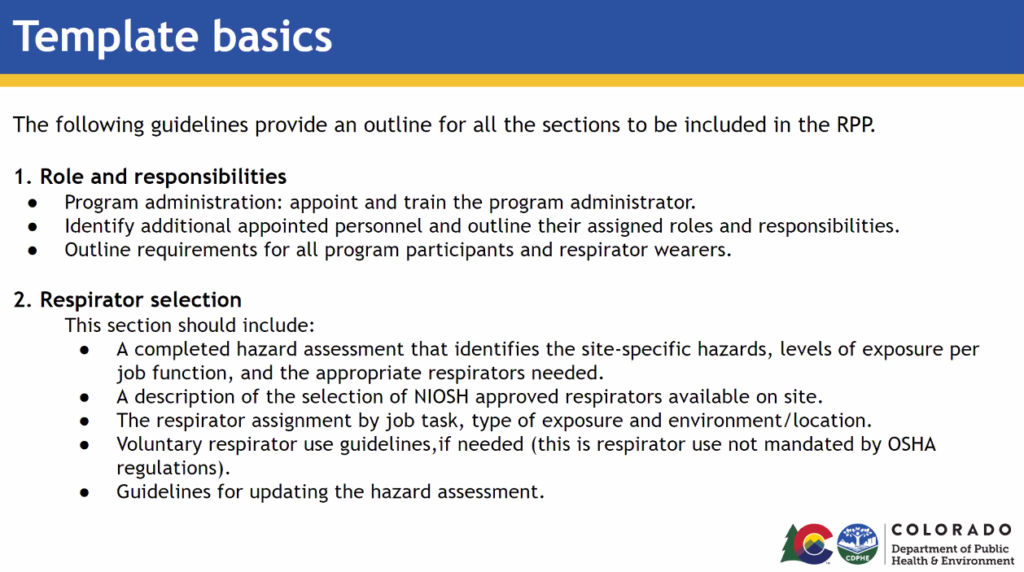 Respiratory Protection Program CDPHE – docShepherd